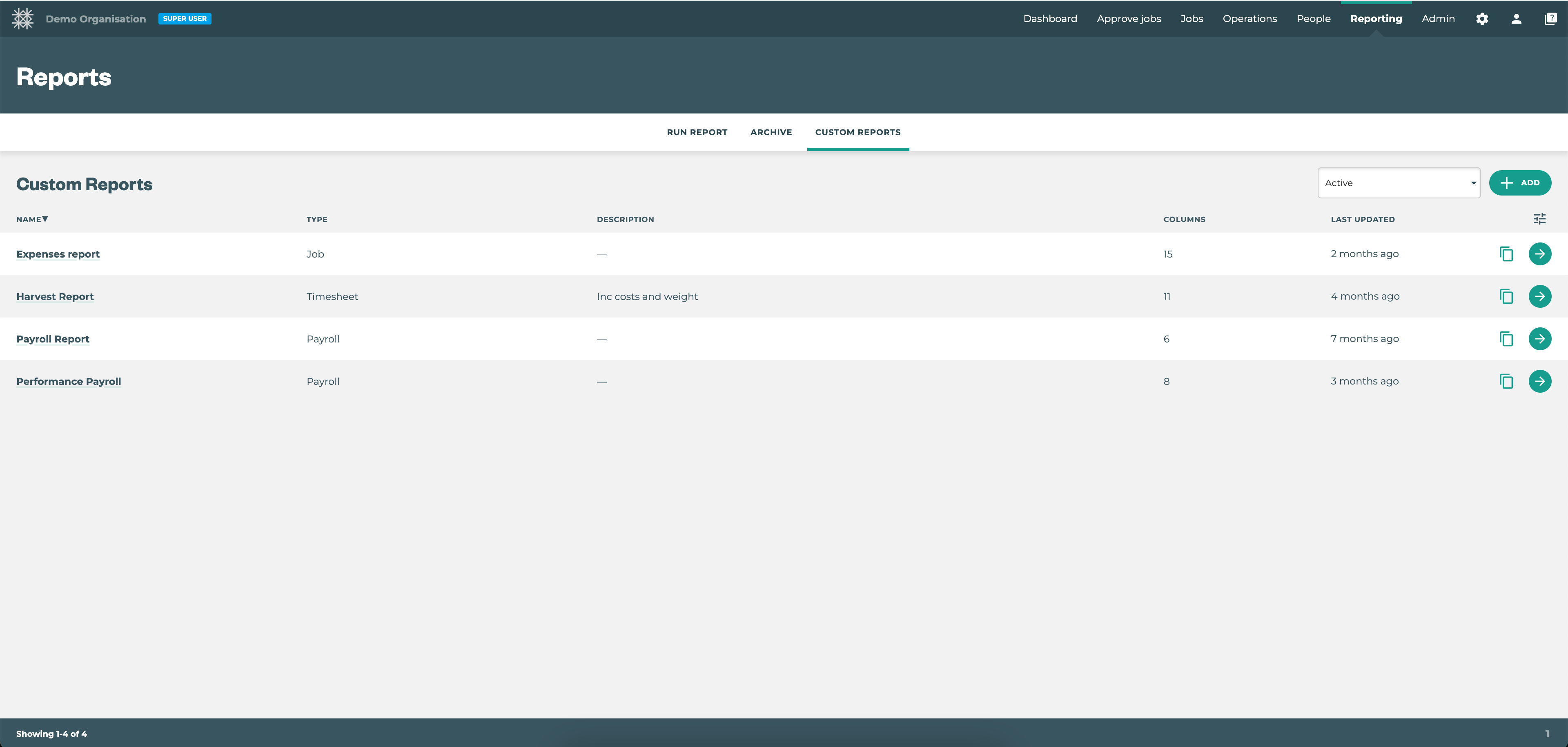 Creating a Custom Report